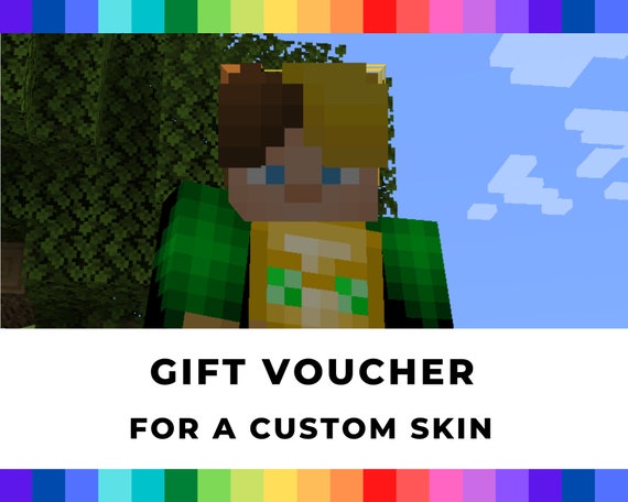 Minecraft Skin GIFT VOUCHER Custom Skin Design Your Own | Etsy