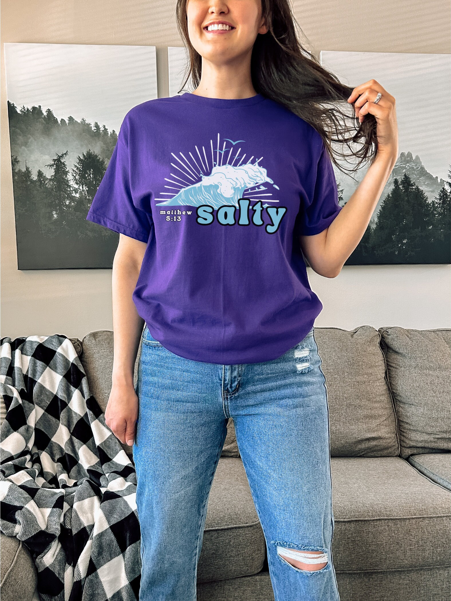 Salty Shirt Bible Verse Shirt Faith Based Shirt Catholic Shirt Stay ...