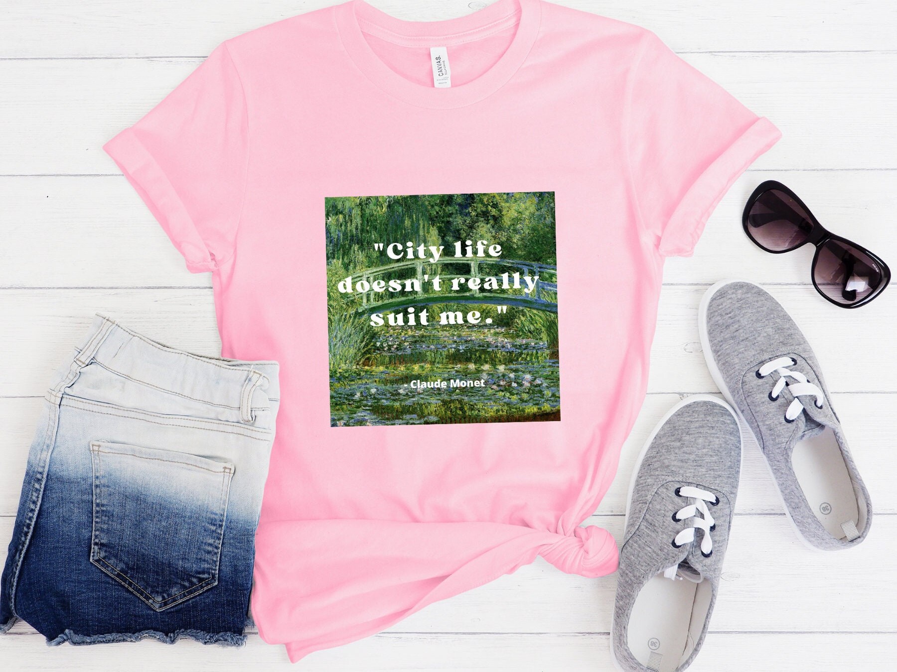 Monet Shirt Monet Painting Claude Monet Renaissance Shirt Monet Water ...