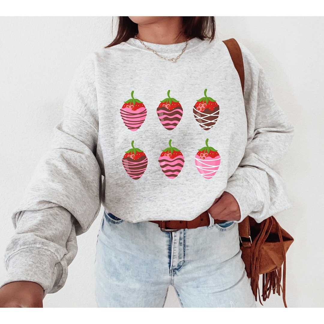 Strawberry Sweatshirt Cottagecore Sweatshirt Cottagecore Sweater ...