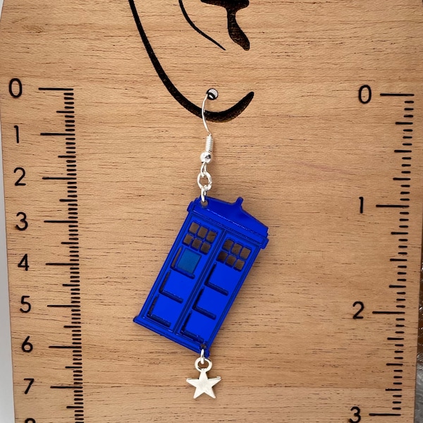 Tardis Earrings - Etsy