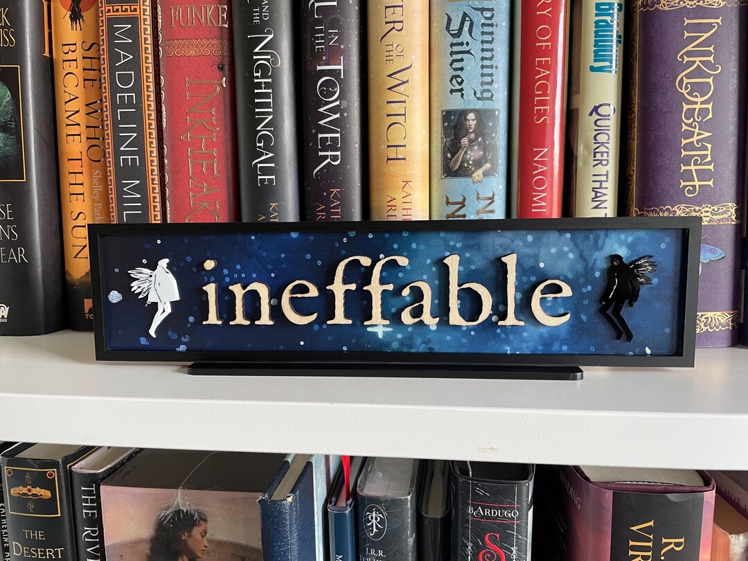 Ineffable Bookshelf Sign (acrylic) - Etsy