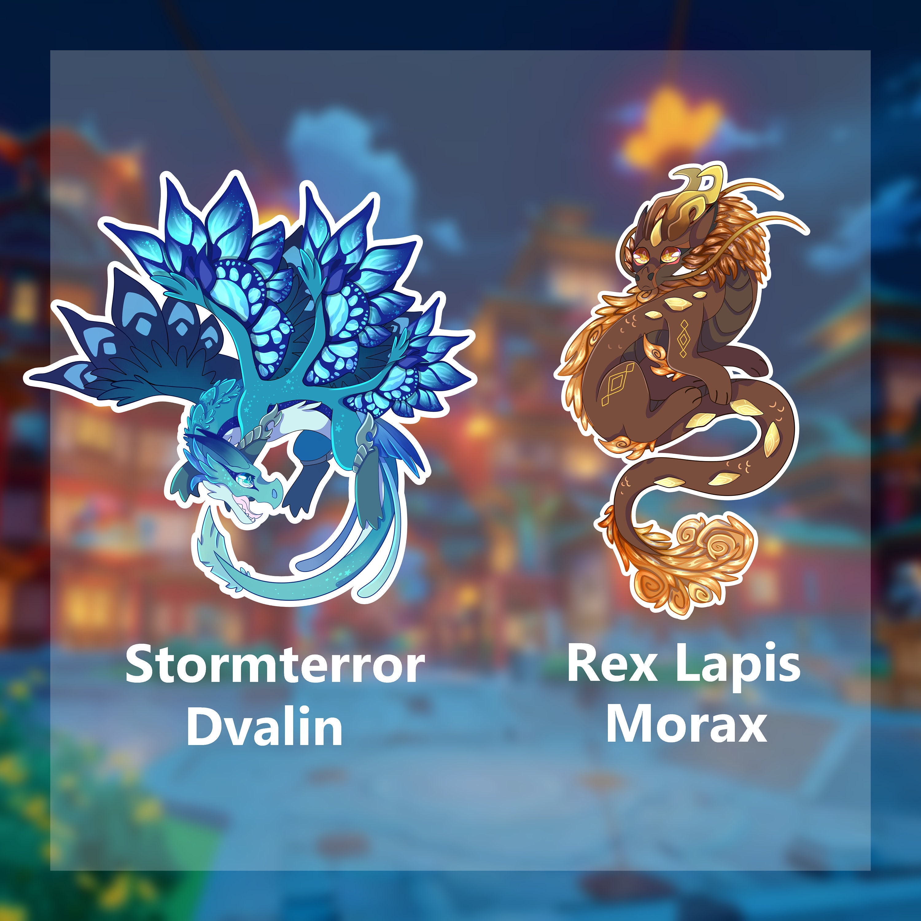 Genshin Dragons Keychains dvalin-stormterror, Morax-rex Lapis - Etsy