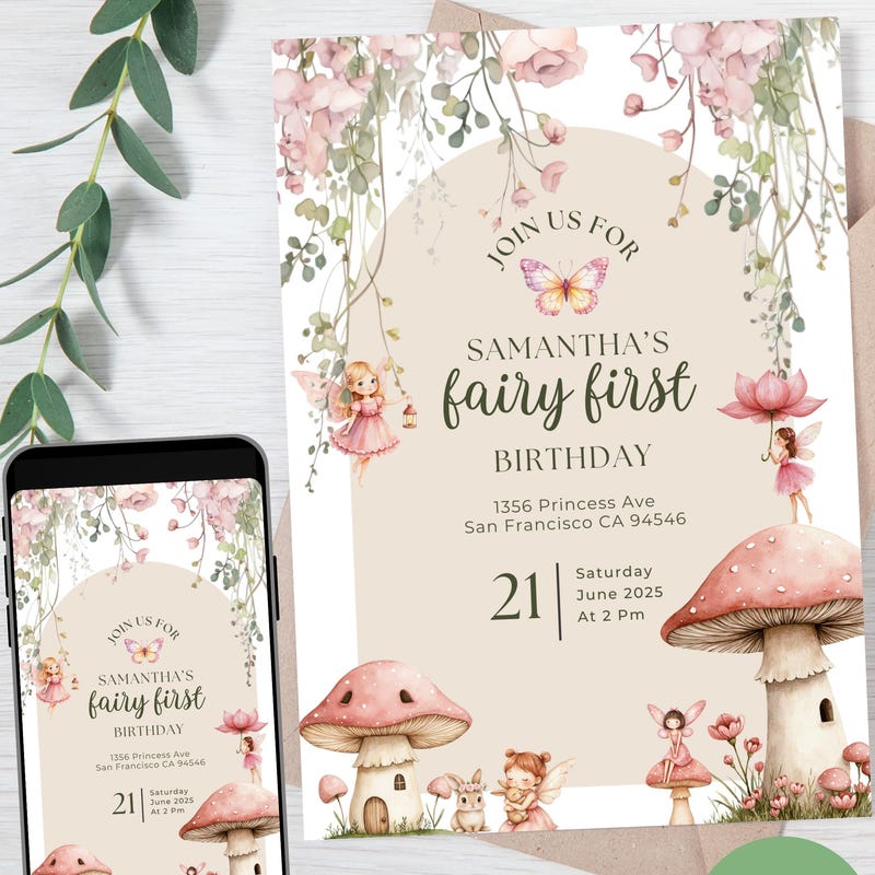 Baby Fairies on Mushroom - Etsy