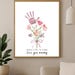 Mom Keepsake Handprint Art • Minimalist Mother's Day Printable • Custom ...