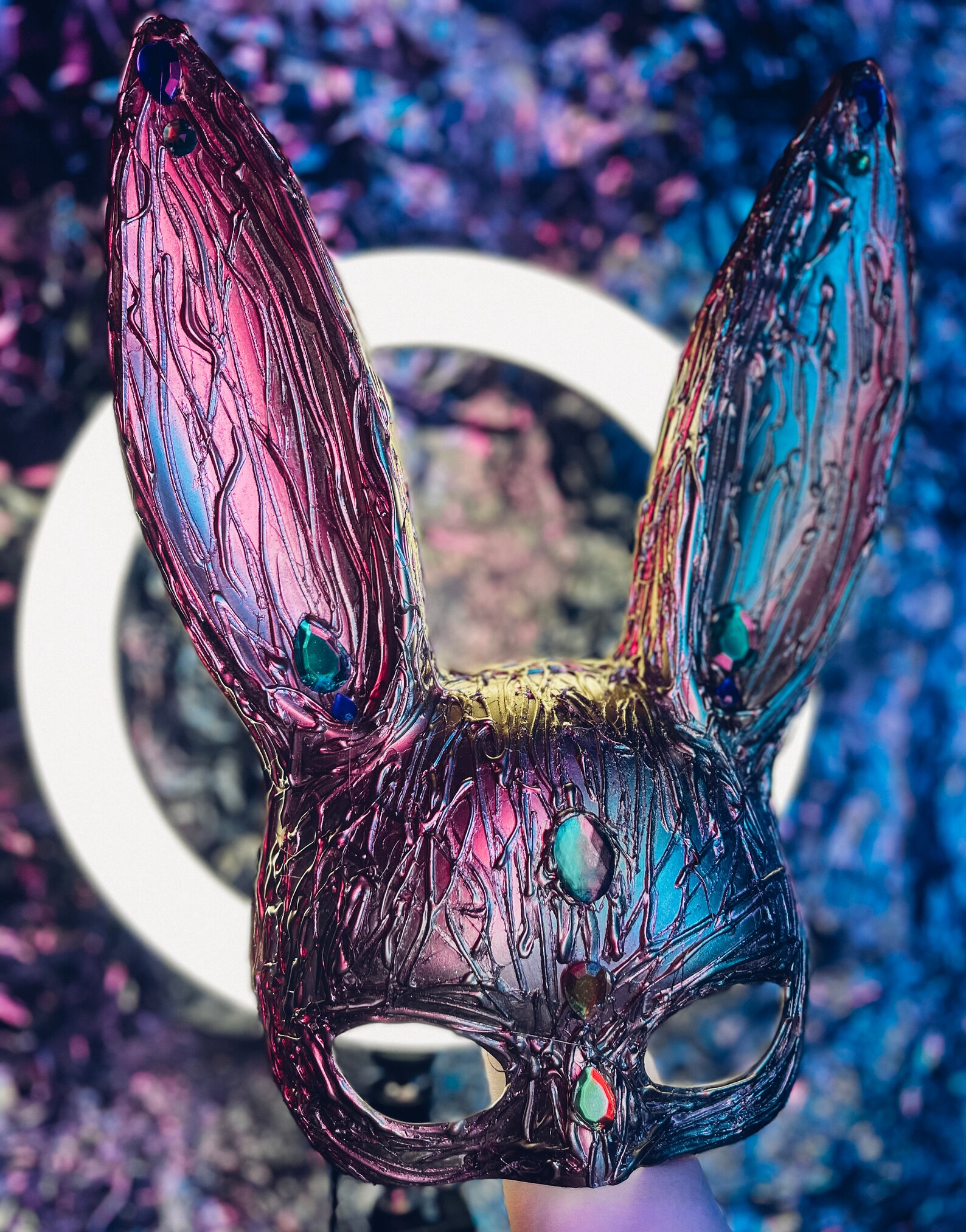 Gold Mask Horror Easter Mask Bunny Mask Rabbit Mask - Etsy Canada