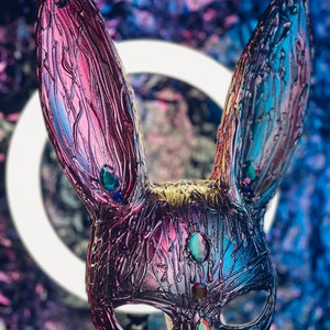 Gold Mask, Horror Easter Mask, Bunny Mask, Rabbit Mask, Halloween Prop ...