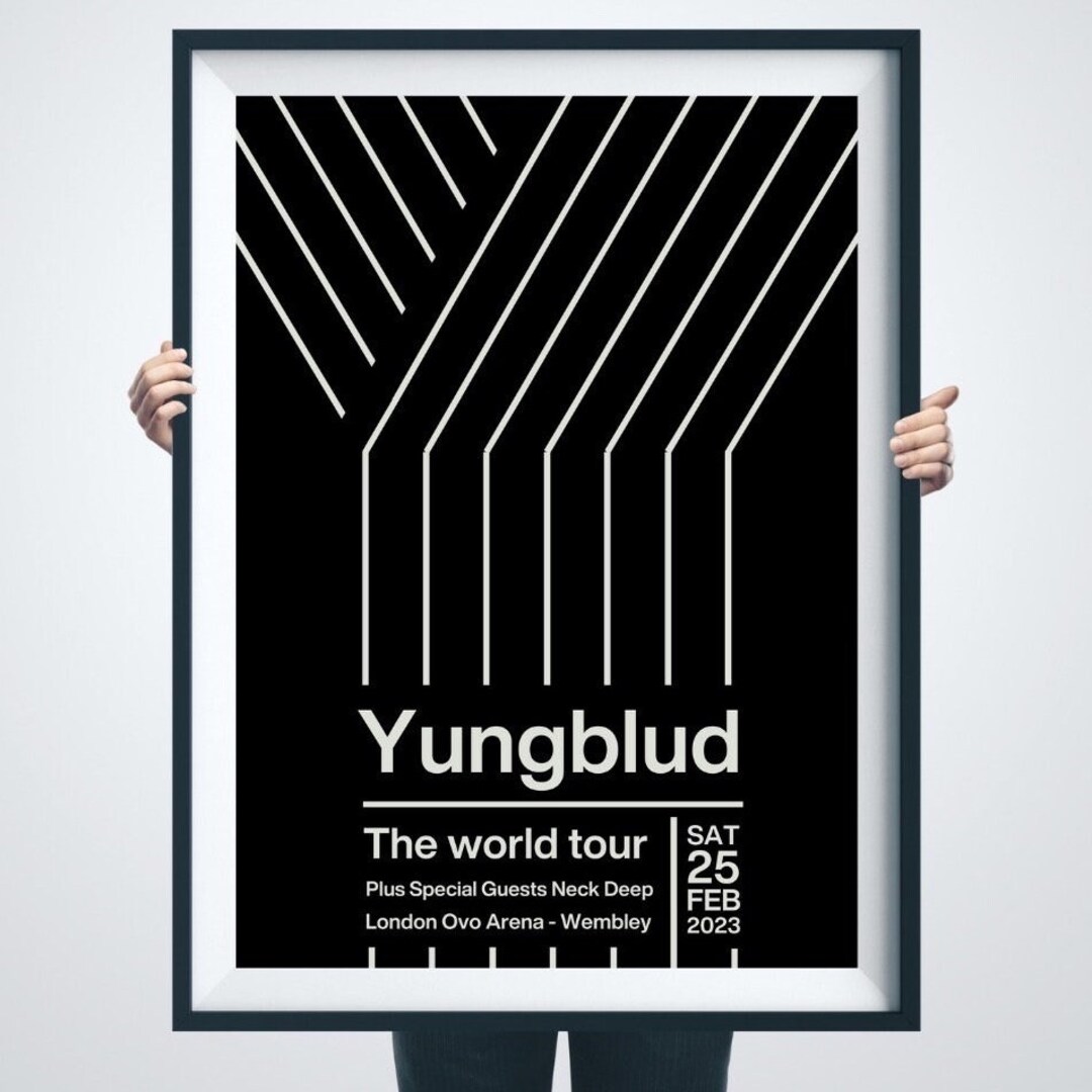 Yungblud, Yorkshire Band, Print, Poster, Band, Gig, Album, Lyrics ...