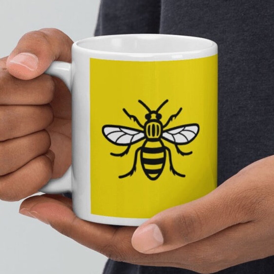 Manchester Bee, Coffee Cup, Gift for Him, Gift for Her, They Gift ...