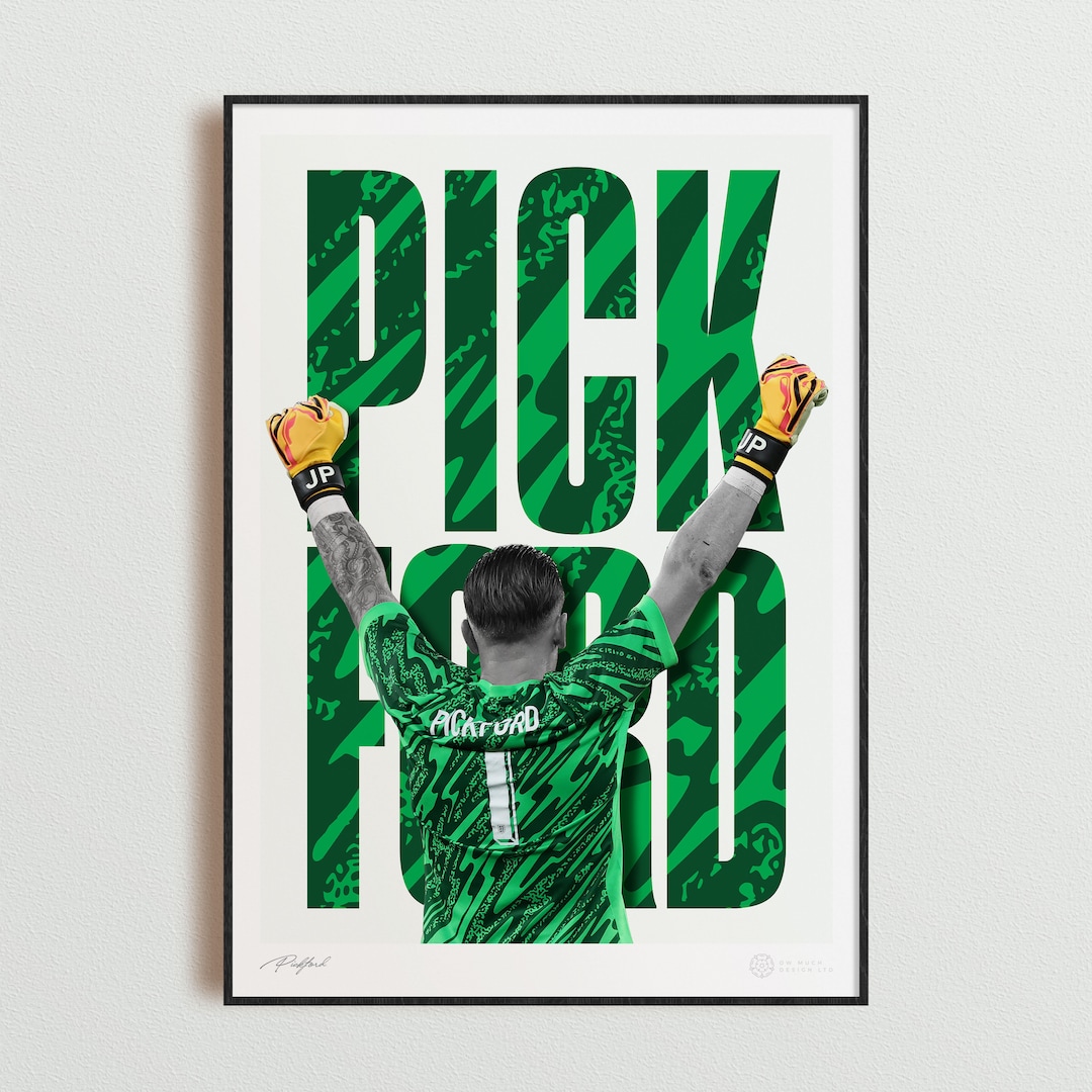 PICKFORD, 1, POSTER, Euro 2024, ENGLAND, Football, Jersey, Gift for Her ...