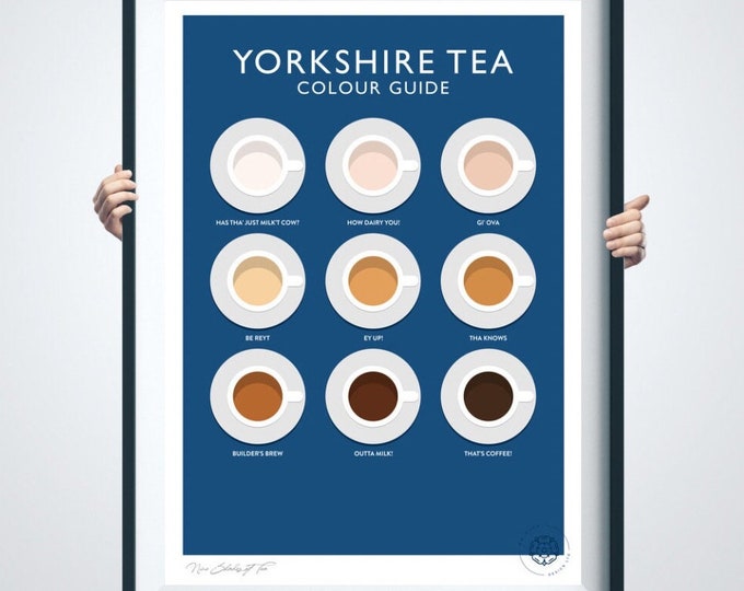 Yorkshire Brew Chart, Yorkshire Tea, Yorkshire Print, Yorkshire ...