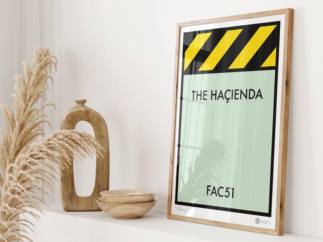 Hacienda Print Fac 51 Print Manchester Print Wall Art - Etsy UK