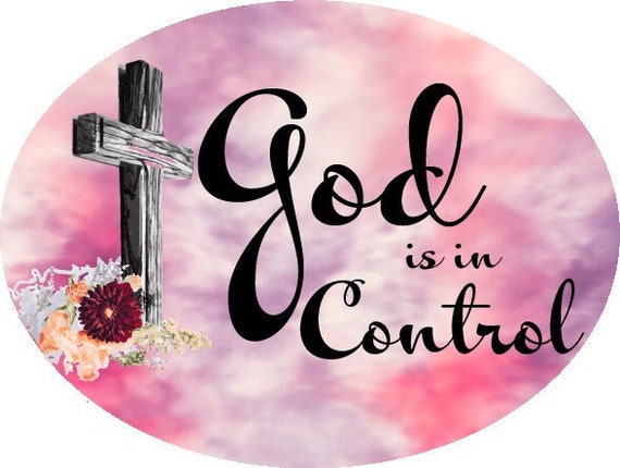 God is in Control - Etsy