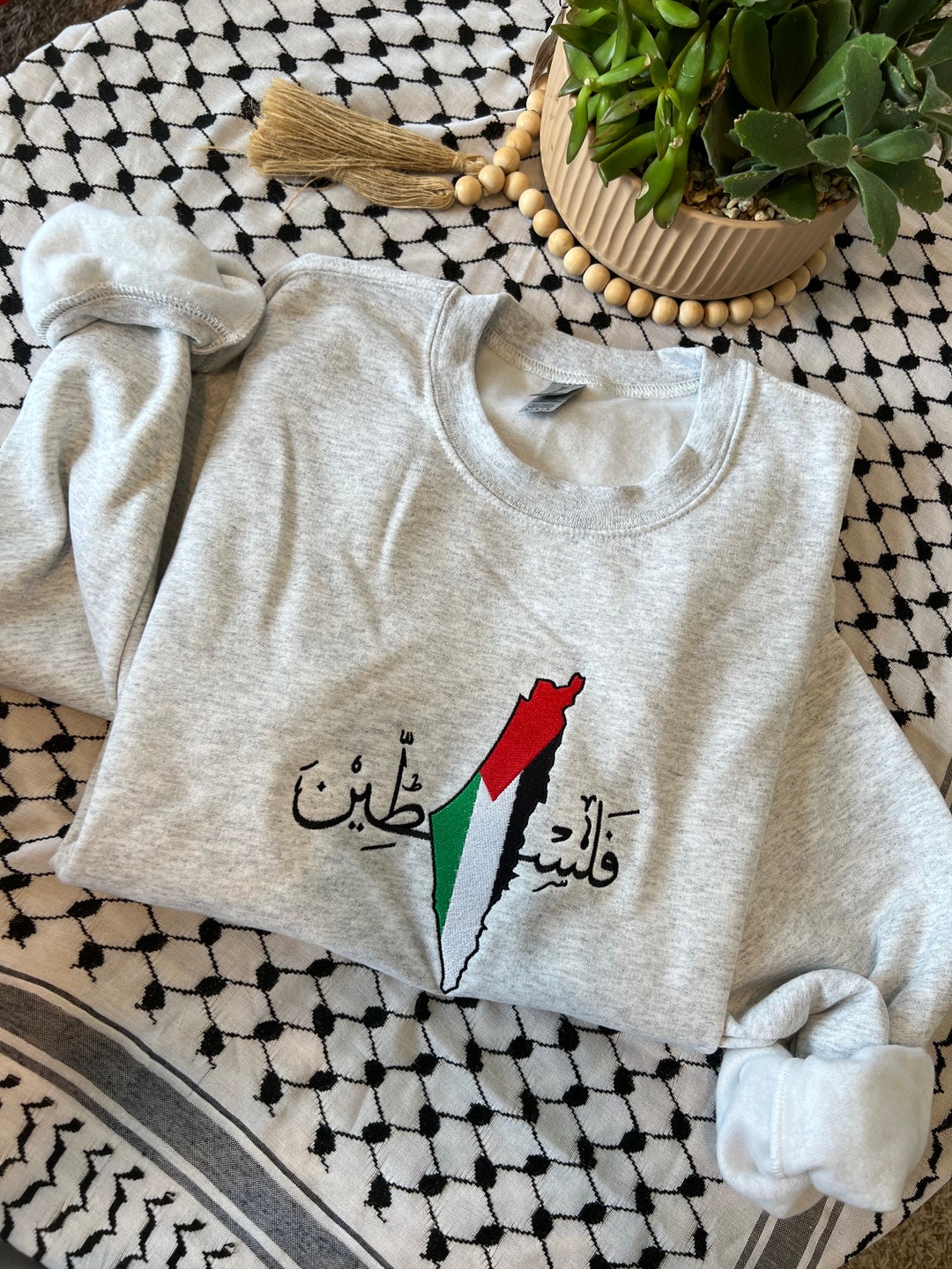 Embroidered PALESTINE Shirt, Palestine Map Shirt, Palestine Map Hoodie ...