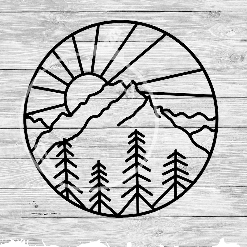 Peace Mountain Sticker - Etsy