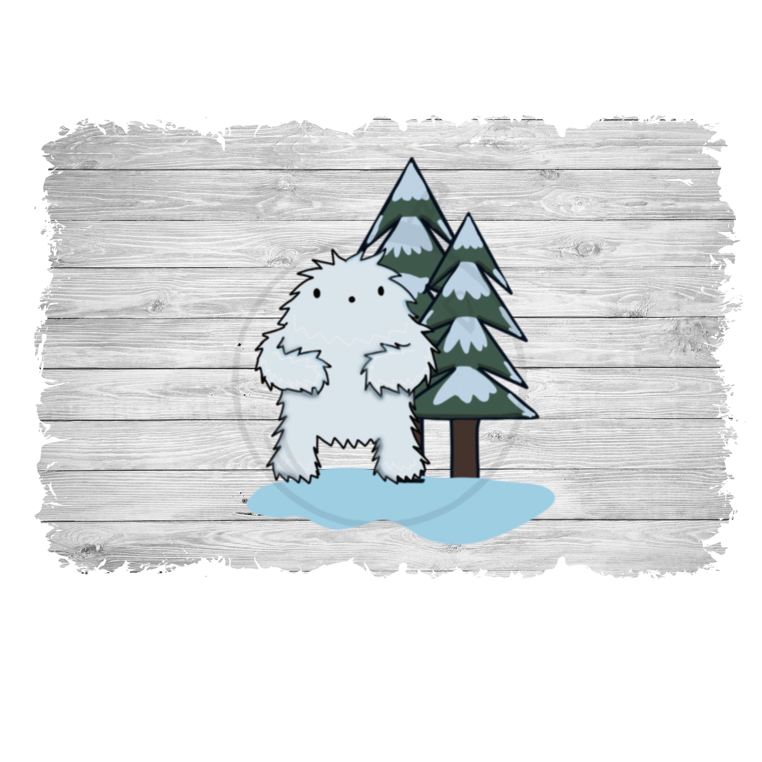 Baby Yeti Monster Svg Png Jpg Sublimation Waterslide Image Best Seller ...