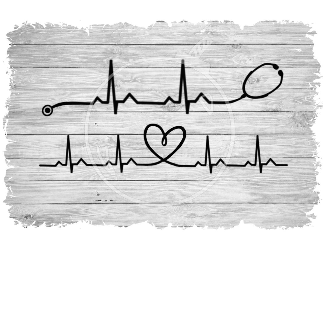 Rhythm Strip Svg Png Jpg Sublimation Waterslide Image Best Seller Nurse ...