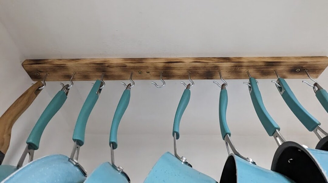 Handmade Wood Pot Rack - Etsy
