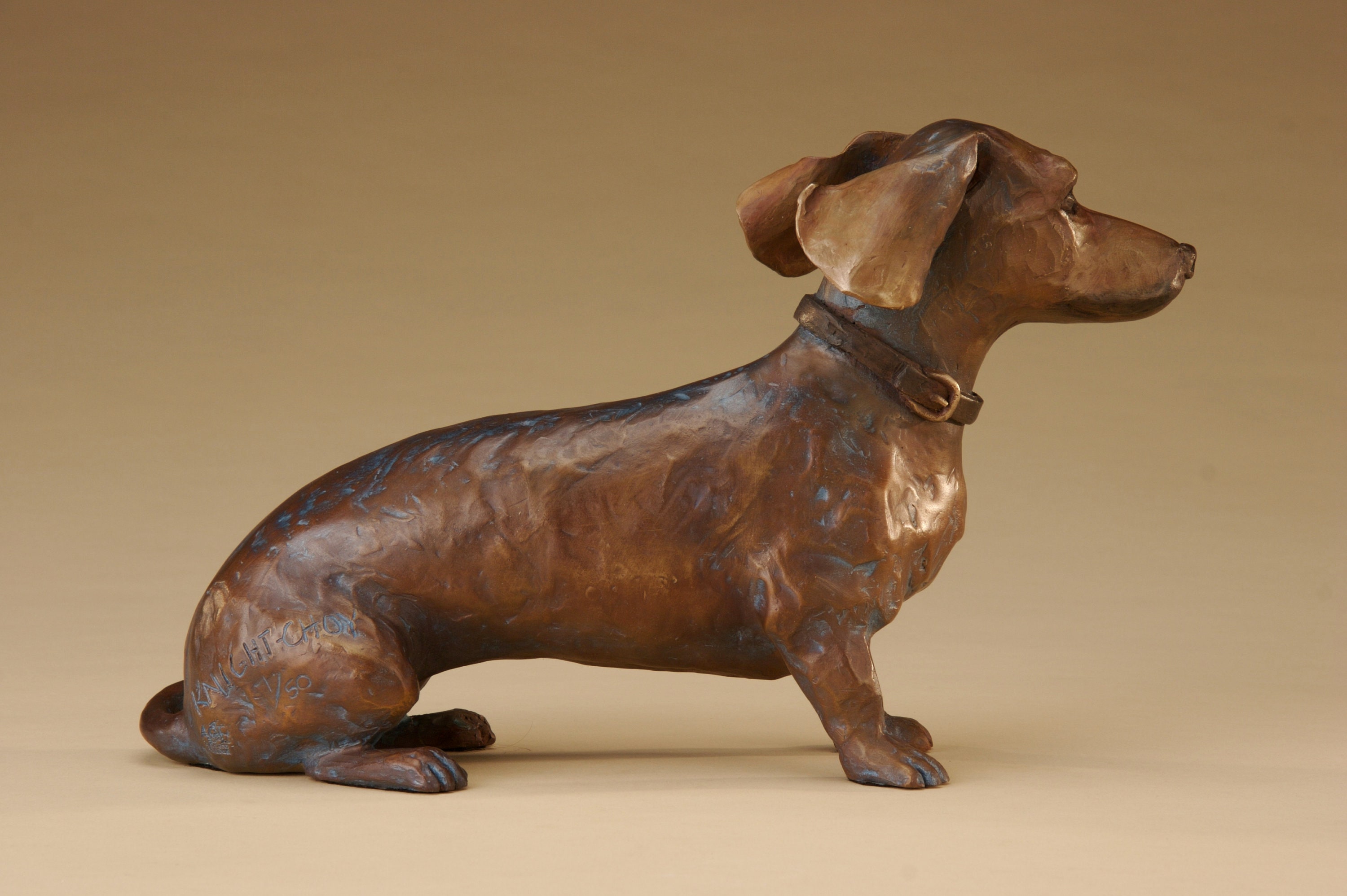 DACHSHUND SCULPTURE in Bronze; Lulu by Janis Gay Williamson (FKA Knight ...