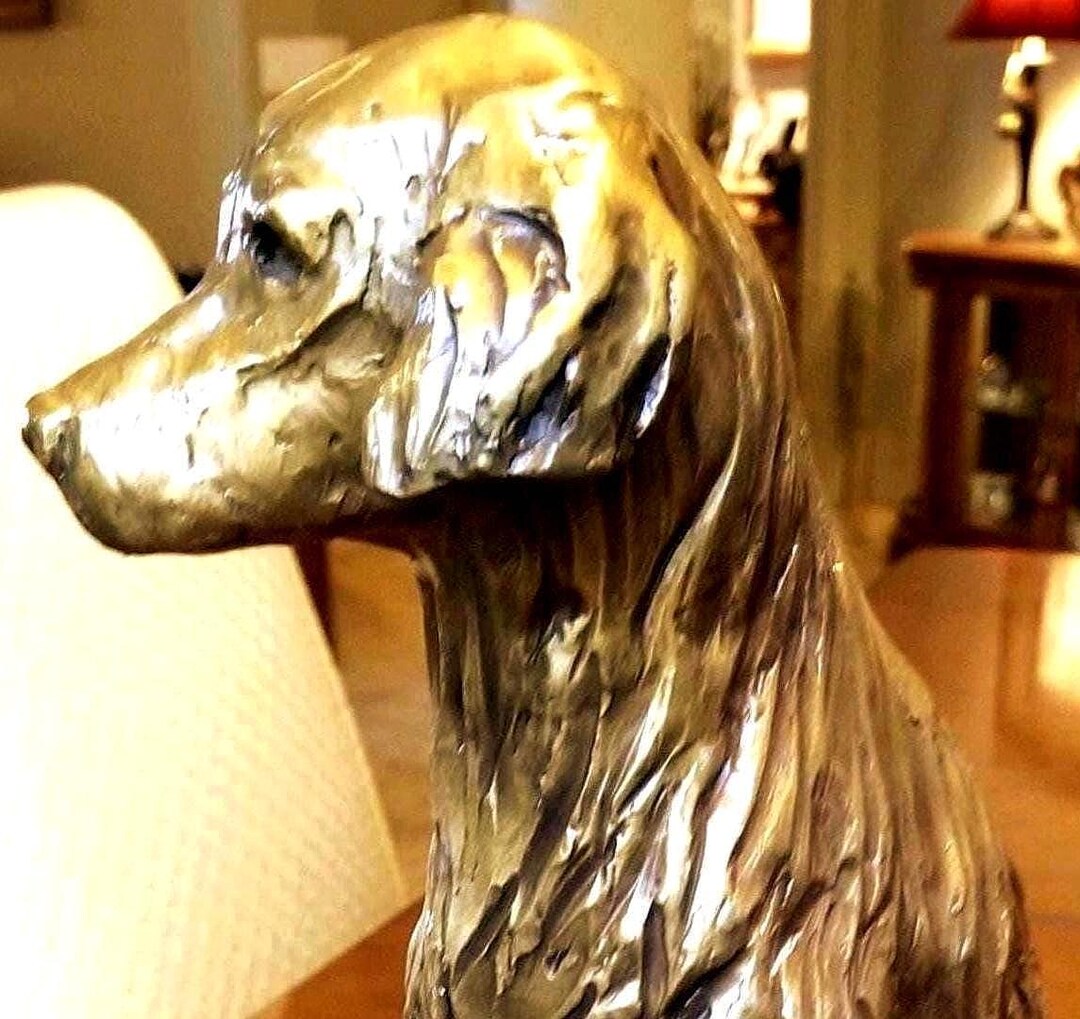 GOLDEN RETRIEVER in Bronze; Janis Gay Williamson (formerly Janis Knight ...