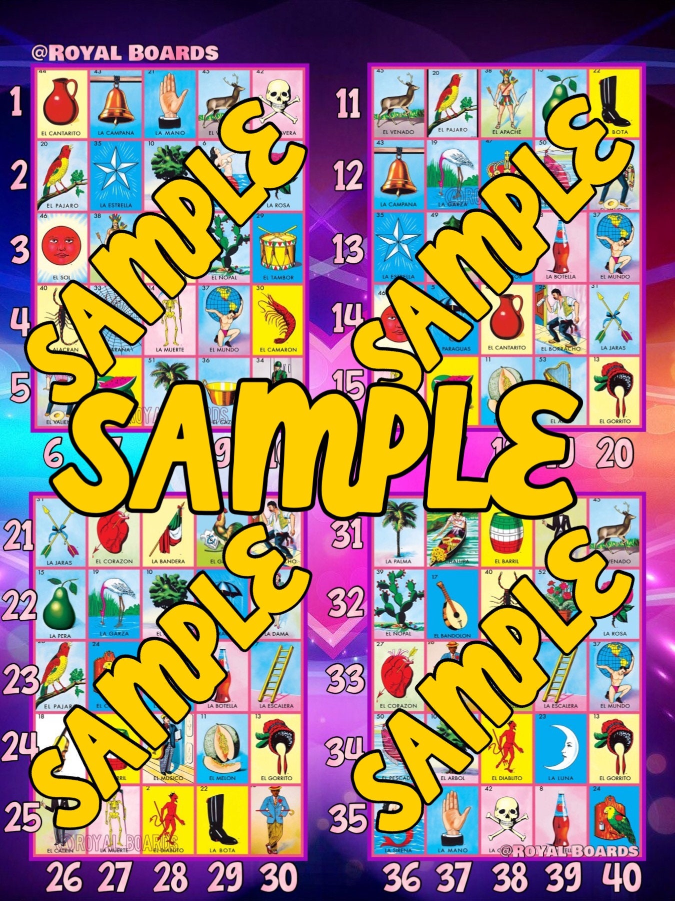 Loteria Boards - Etsy