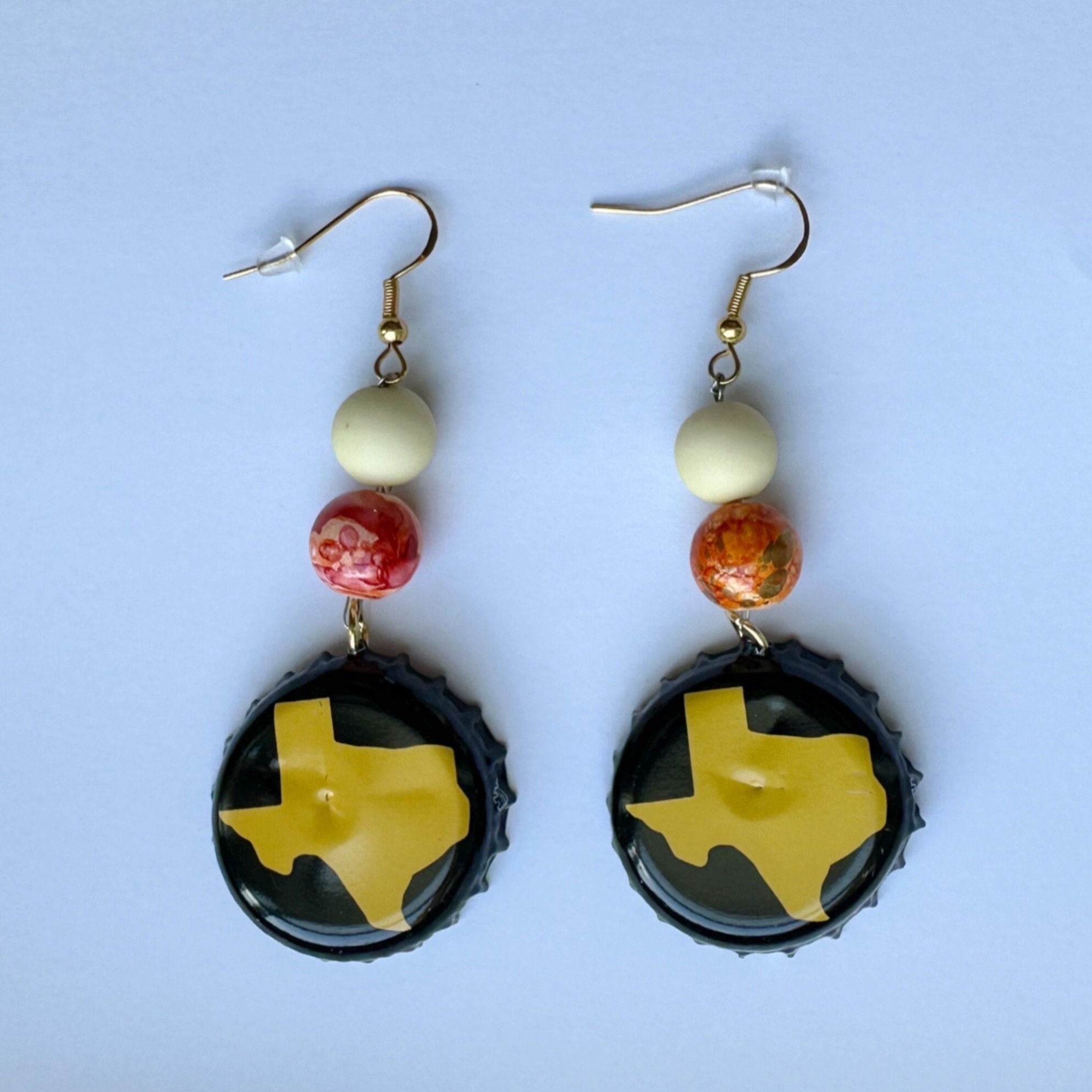 Texas H-E-B 1877 Mineral Water Bottle Cap Earrings - Etsy