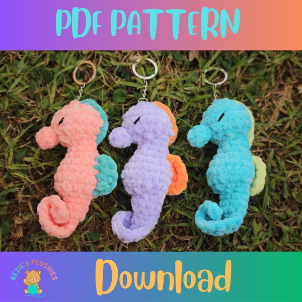 Seahorse Keychain - Etsy