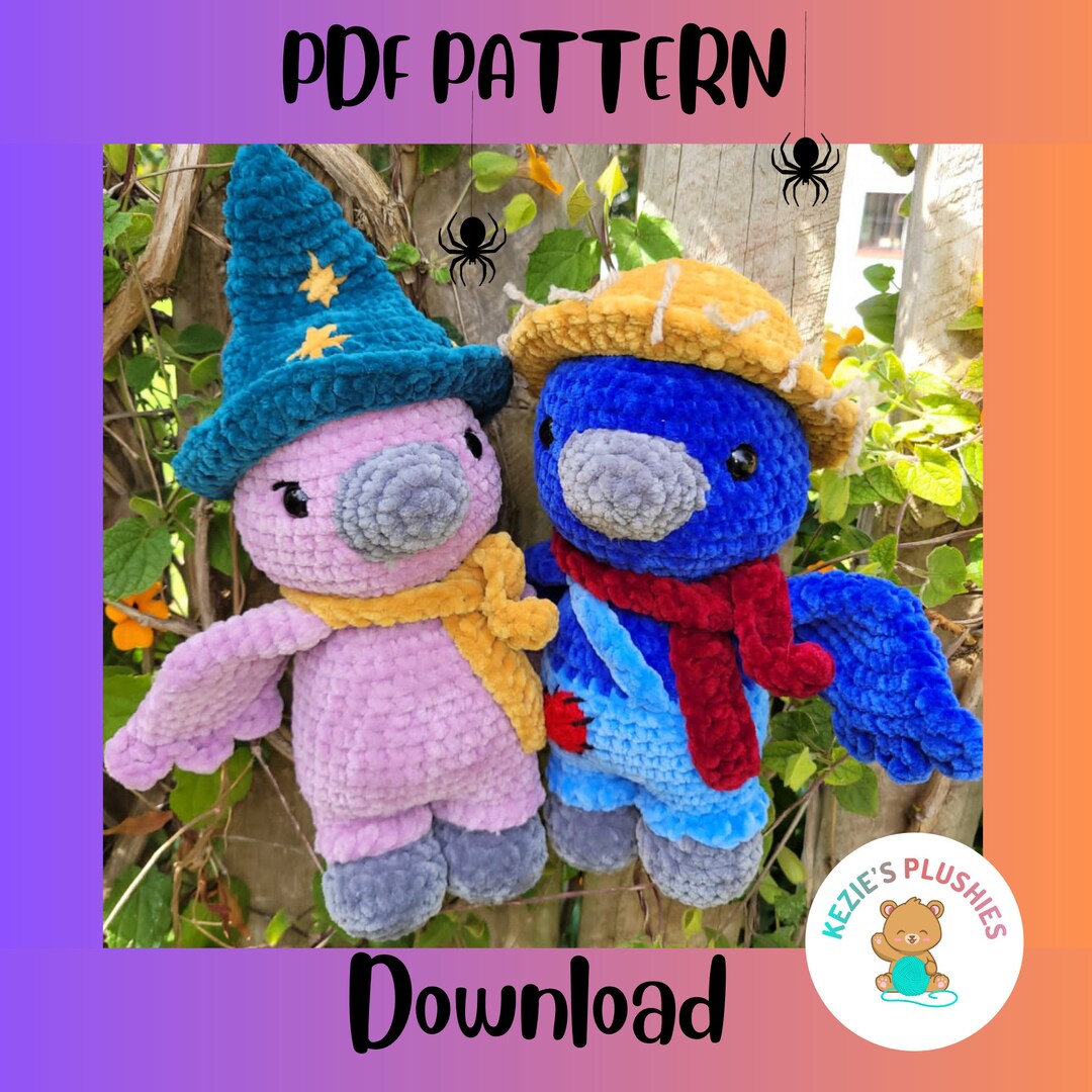 Crochet Scare Crow and Wizard Crows Pattern - Etsy