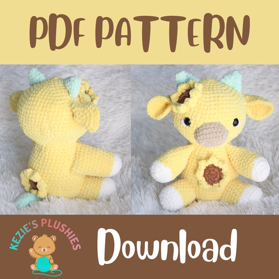 Sunflower Cow Crochet Pattern - Etsy