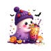 Halloween Ghost Bubble Tea Clipart: Kawaii Boba Tea Design (JPEG ...