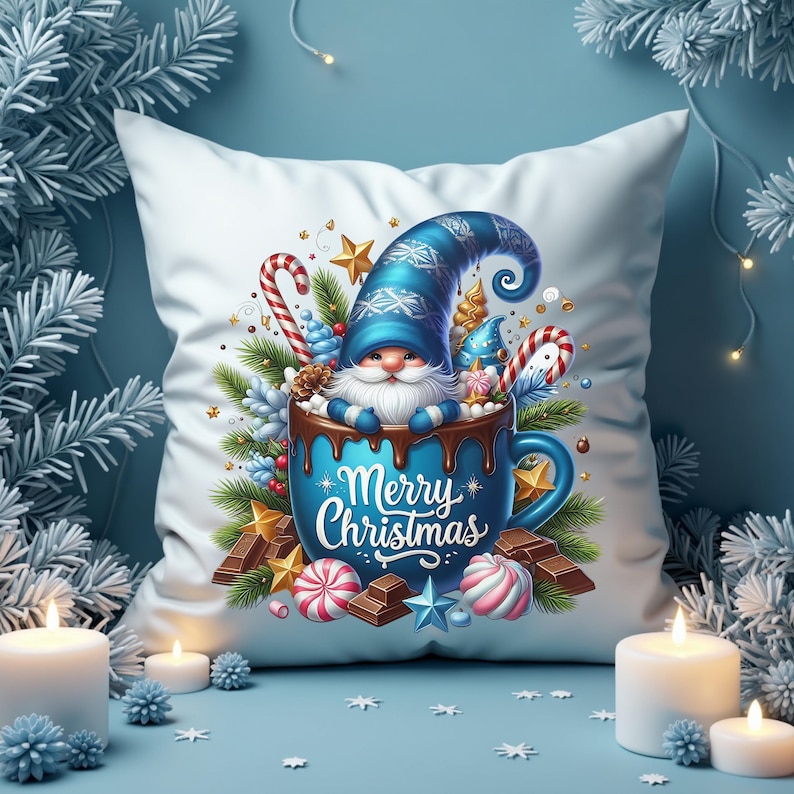 Christmas Gnome Clipart JPEG Holiday Clipart Festive Christmas JPEG ...