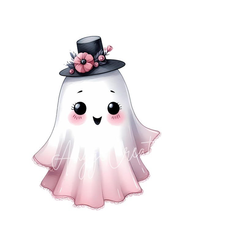 Halloween Ghost Clipart Bundle 12: Pastel Ghost, Pumpkins, 300 DPI ...