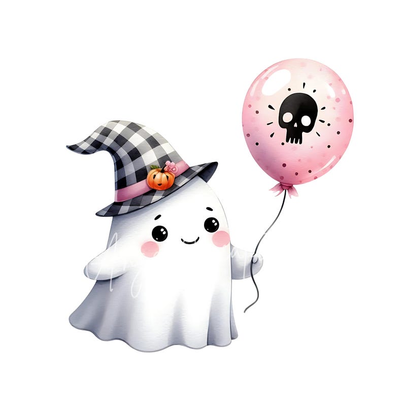 Halloween Ghost Clipart Bundle 12: Pastel Ghost, Pumpkins, 300 DPI ...