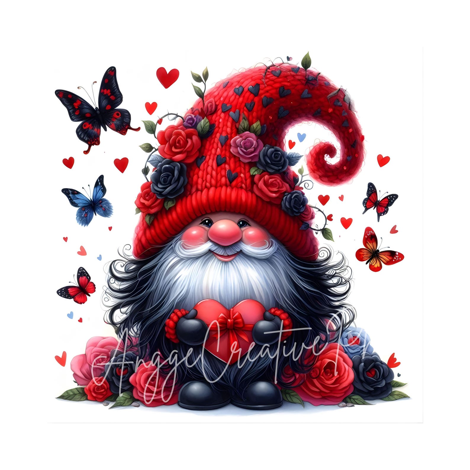 Valentines Gnome Clipart | Set of 14 | High Quality 300 DPI Jpegs ...