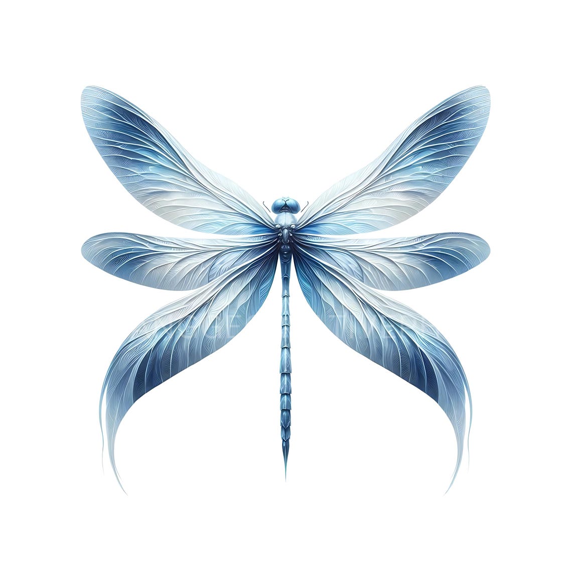 Metallic Dragonfly Wings Clipart: Fantasy Insect Set (digital Download ...