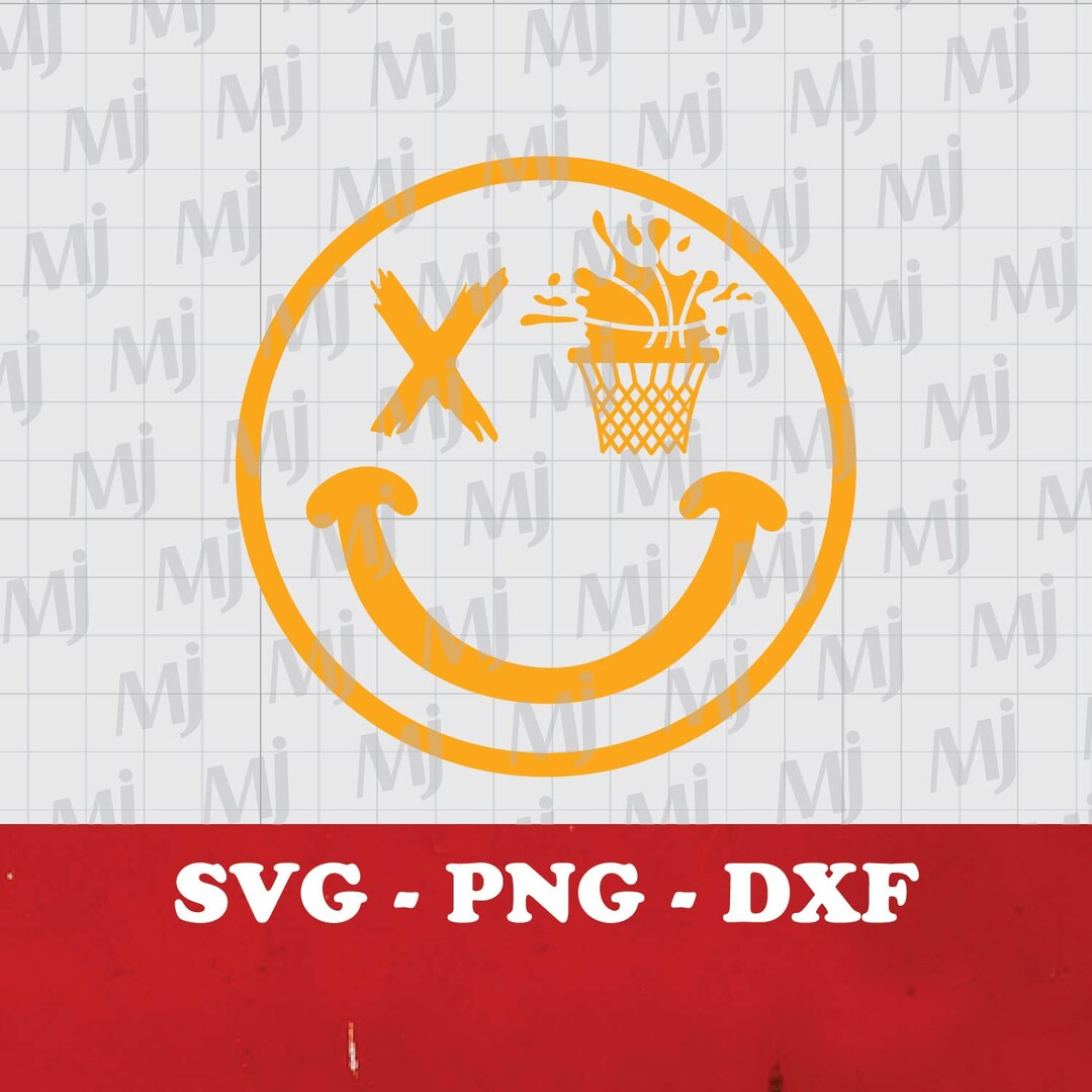 Basketball Smiley Face SVG: Funny Quote Design (digital Download) - Etsy