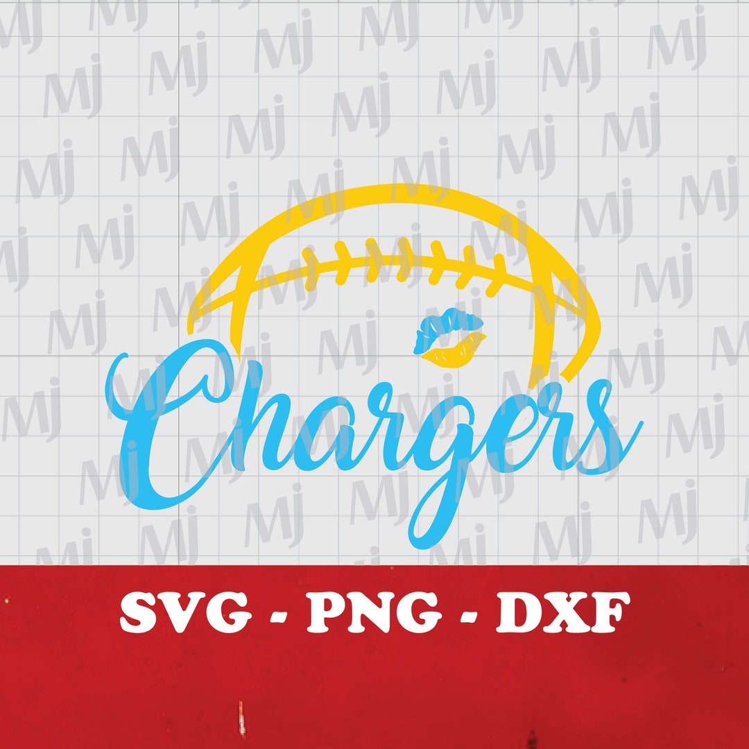 Chargers SVG, Funny Football Season SVG, Clipart for Cricut, Football ...