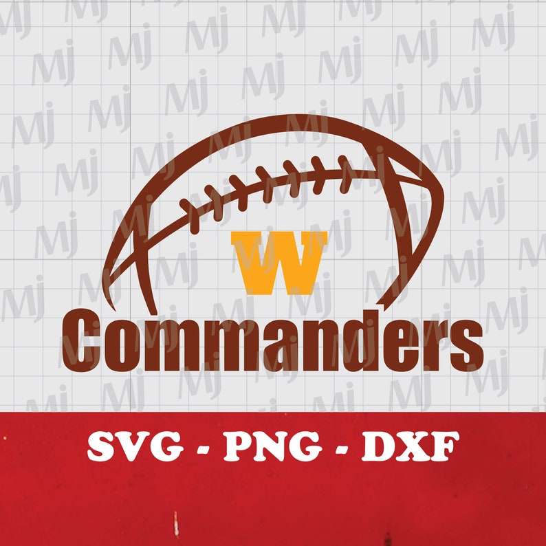 Commanders Football SVG: Funny Football Season Clipart (digital Download) - Etsy