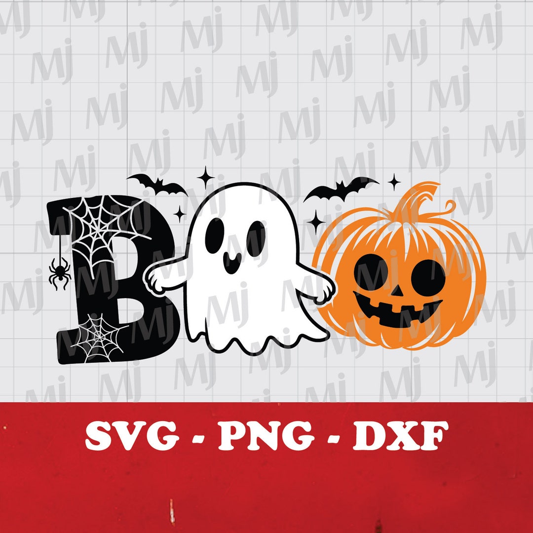 Pumpkin Boo SVG: Halloween Ghost Clipart (digital Download) - Etsy