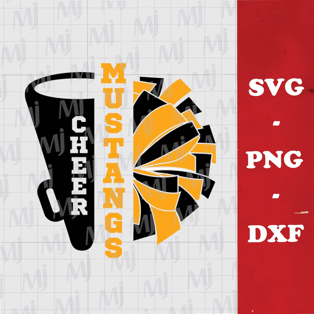 Mustangs Cheer SVG: Basketball Team Design (digital Download) - Etsy