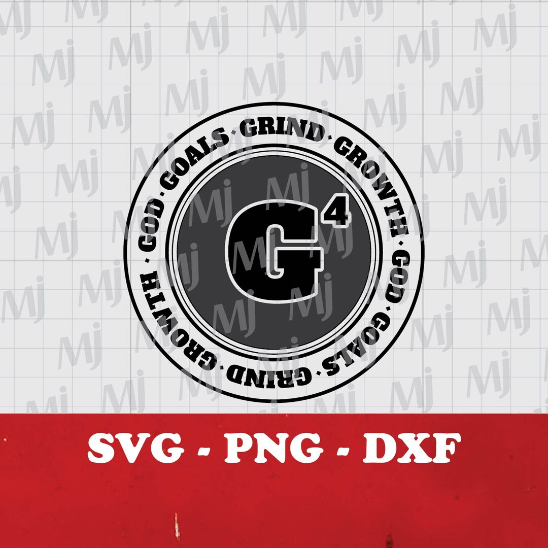 G4 Circle SVG, God Goals Grind Growth SVG, Small Business, Christian ...