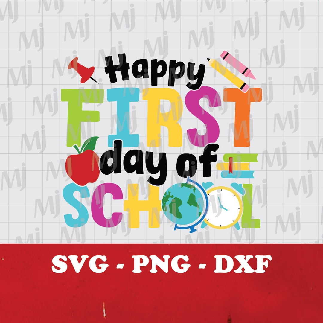 First Day of School SVG: Teacher Shirt Clipart (digital Download) - Etsy