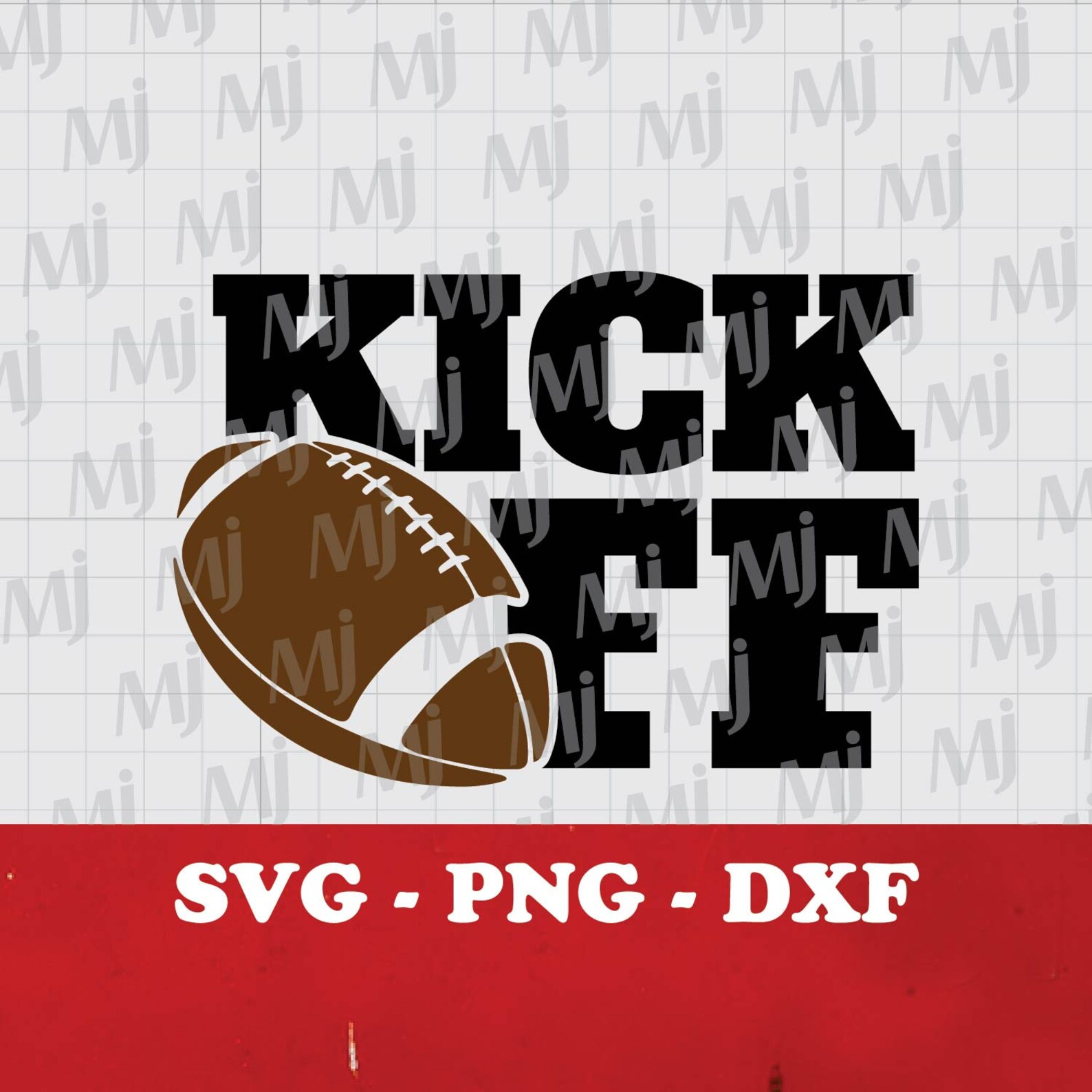 Kick off 2024 SVG, Football Season SVG, Clipart for Cricut, Kick off ...