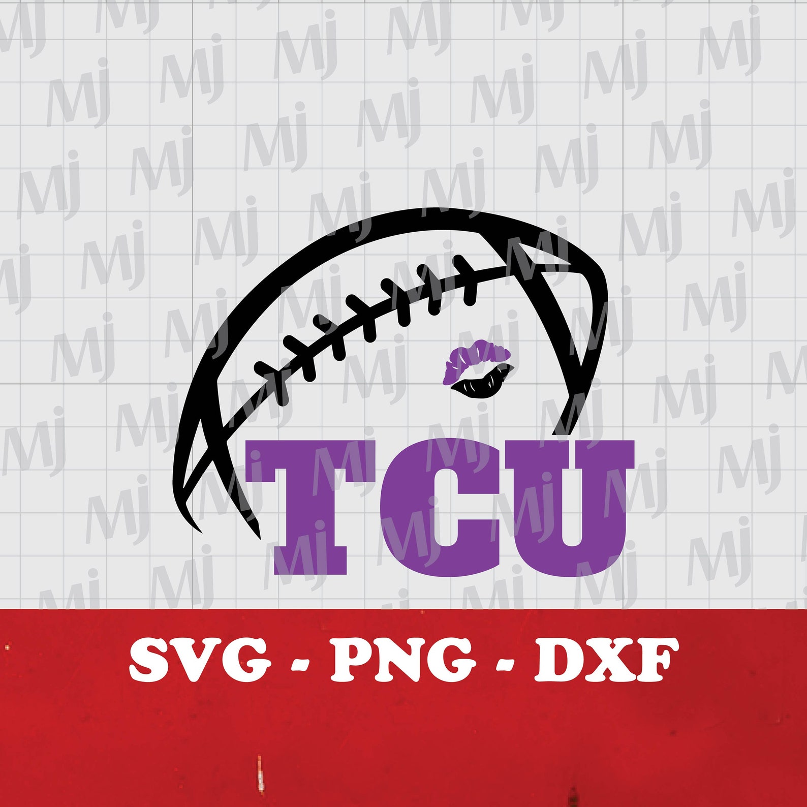 Tcu Football SVG, Funny Football Season SVG, Clipart for Cricut, Kiss ...