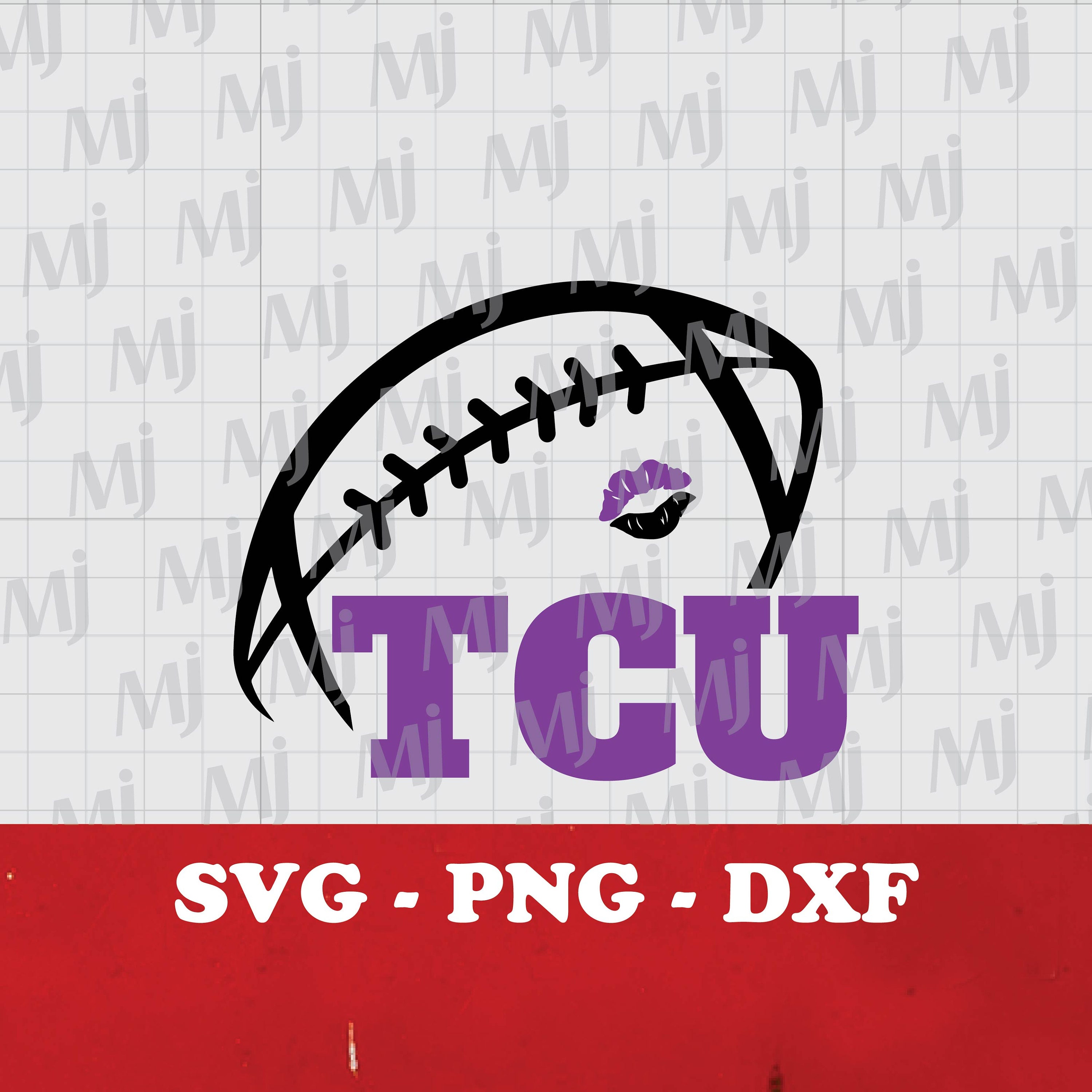 Tcu Football SVG, Funny Football Season SVG, Clipart for Cricut, Kiss ...