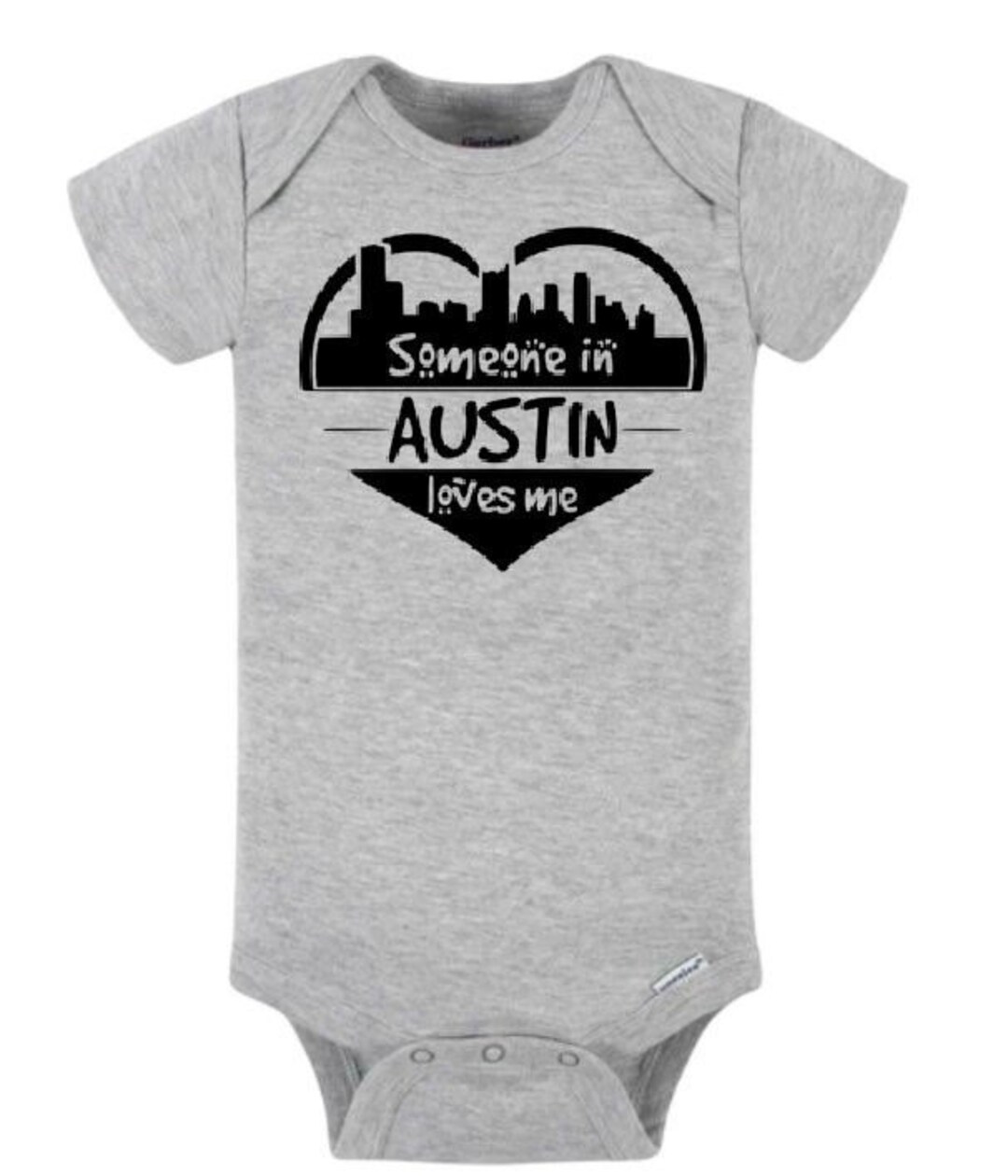 Austin Baby Onesie Someone in Austin Loves Me - Etsy