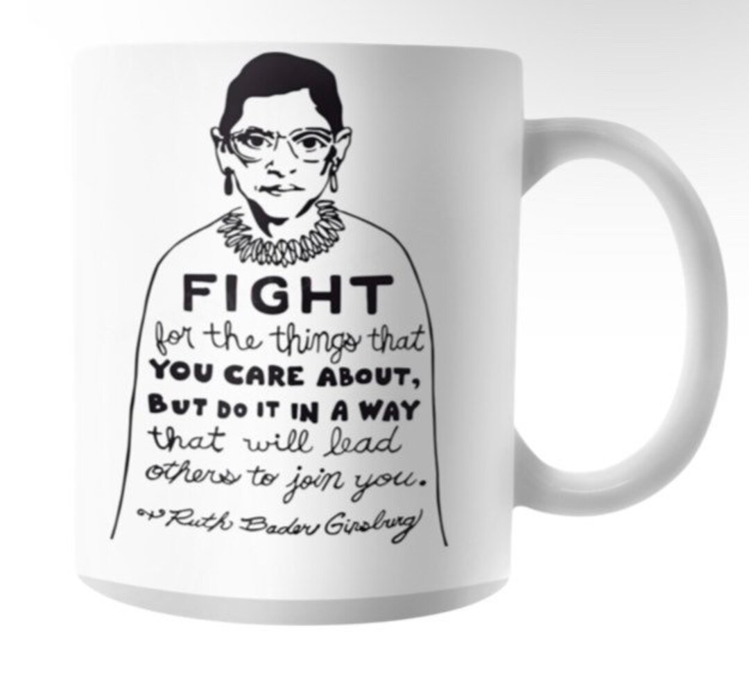 RBG Ruth Bader Ginsburg Coffee Mug - Etsy