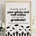 Graduation Guest Book Sign, Graduate School, College, High School ...