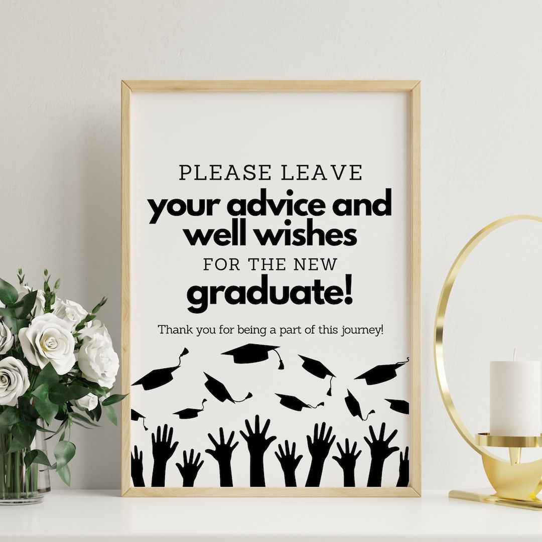 Graduation Guest Book Sign, Graduate School, College, High School ...