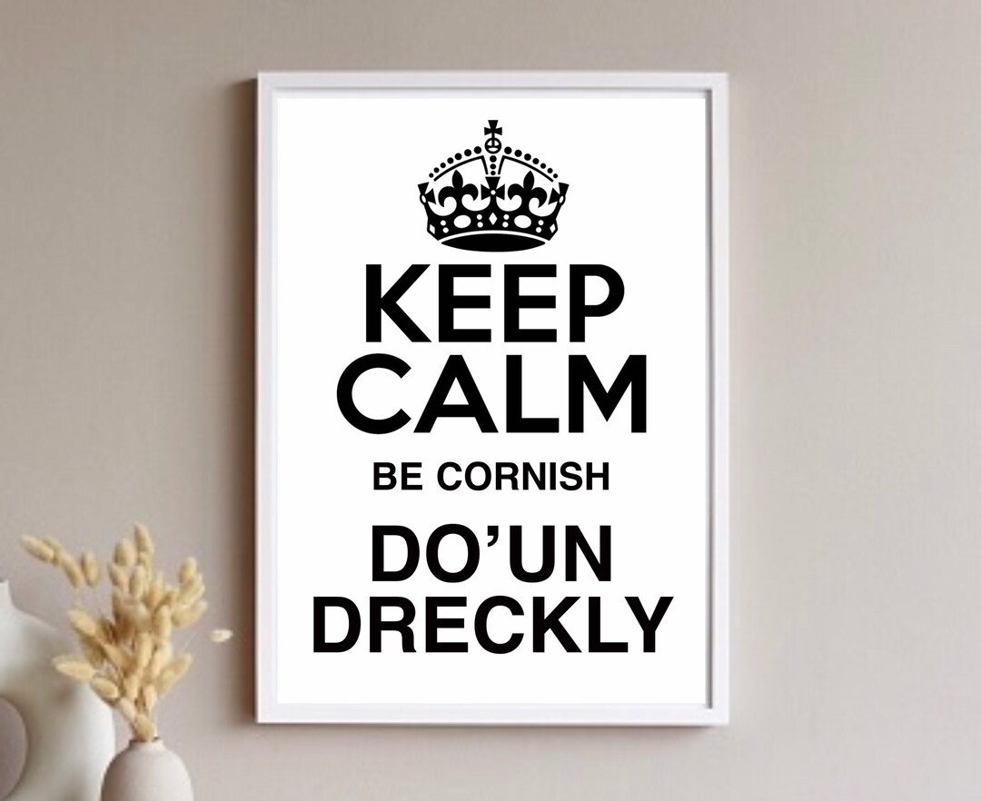 CORNWALL Wall Art Cornish Decor Print Kernow Office Poster, Do It ...